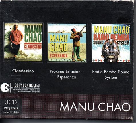 Manu Chao 3 Cd Originals Limited Edition 2004 Cd Discogs