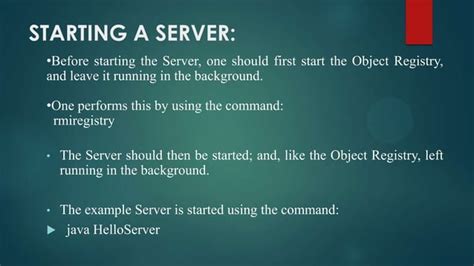 Remote Method Invocation Java Rmi Pptx