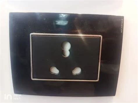 6 A Black 3 Pin Modular Socket For Electric Fittings At ₹ 282piece In