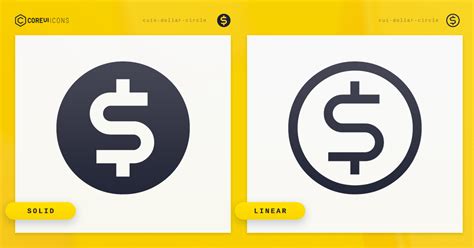 Dollar Circle Icon · Linear · Coreui Icons · Svg Javascript Typescript And Webfont