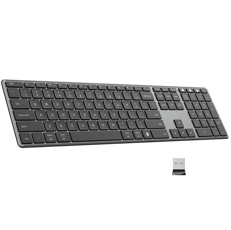 Ausdom G Wireless Bluetooth Keyboard Full Size Quiet Slim Multi Desertcart INDIA