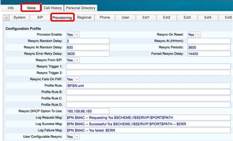 Configure New Profile On The Cisco IP Phone Series Or Series Cisco