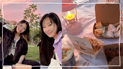 Vlog 한강 달빛 야시장 브이로그 라 쓰고 반포 한강 공원 먹부림이라 읽는다⎪ 가지로그 Youtube