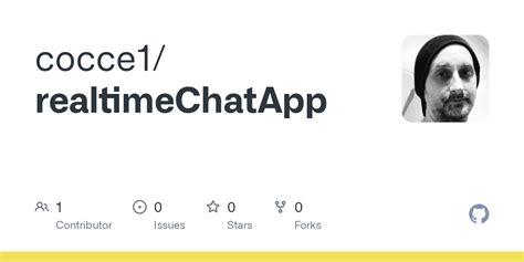 github cocce1 realtimechatapp