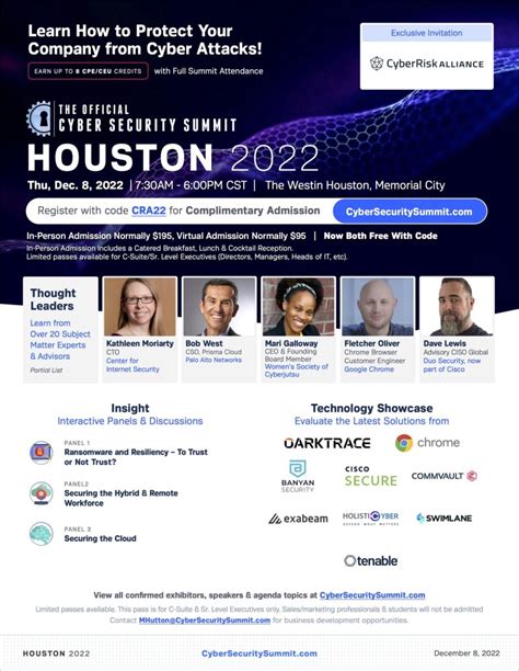 Official Cybersecurity Summit On Linkedin Houston The Official Cyber Security Summit