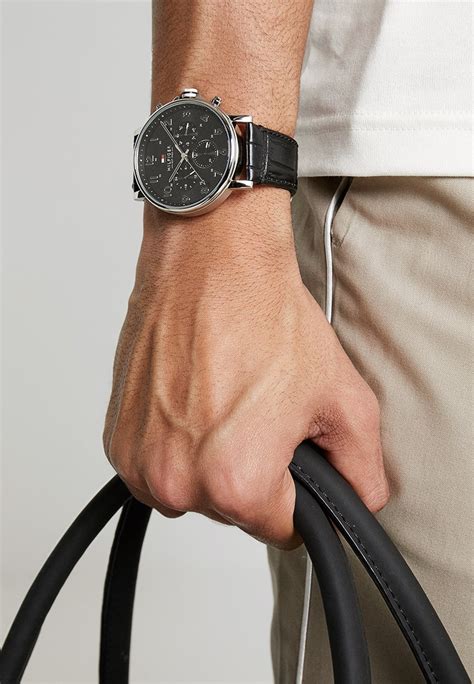 Tommy Hilfiger Daniel Ceas De Mână Schwarznegru Zalandoro
