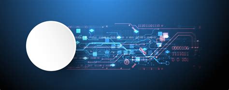 Abstract Circuit Board On Gradient Color Vector Image