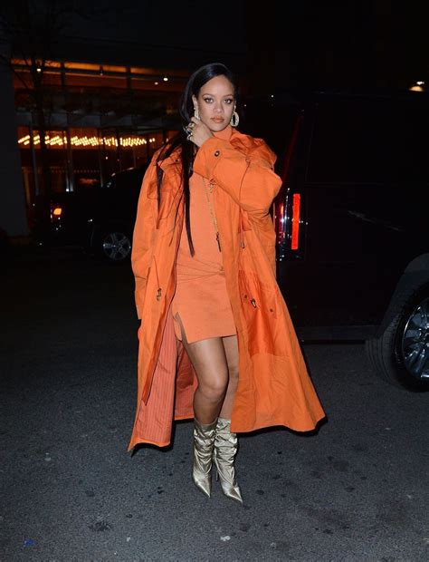 Rihanna Big Braless Boobs At Fenty Launch At Bergdorf Goodman In New