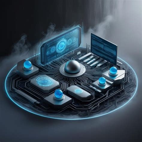 Advanced Futuristic Cybersecurity System Model Innovation In Digital Security Premium Ai