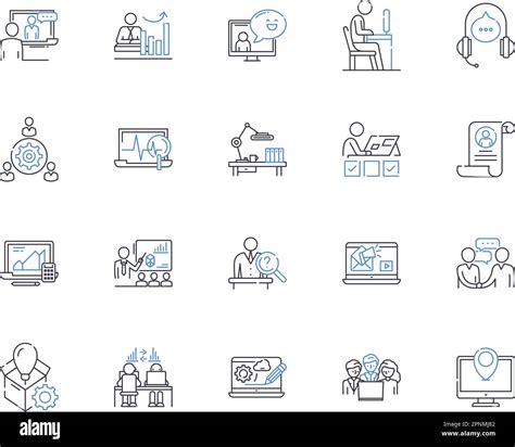 Arrangement Line Icons Collection Order Organization Structuring