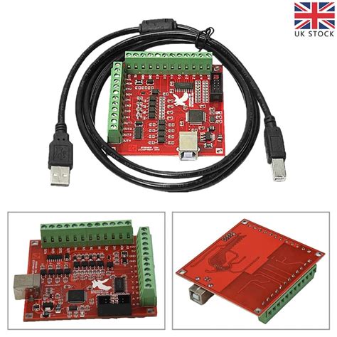 Cnc Usb Mach3 Breakout Board 4 Axis Interface Drivers Motion Controllers 100khz £16 99 Picclick Uk