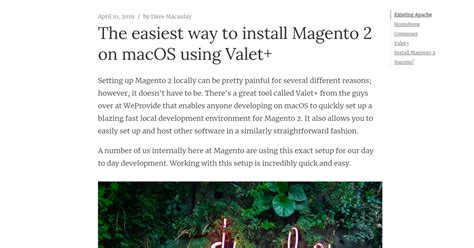 The Easiest Way To Install Magento 2 On Macos Using Valet