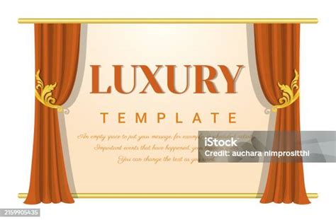 노란색 바로크 양식의 장식이 있는 황금 커튼 광장 극장 배경입니다 예술적 포스터 골드 로얄 실크 장식 배경입니다 0명에 대한 스톡 벡터 아트 및 기타 이미지 Istock