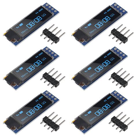 buy 6pcs 0 91 inch i2c oled display module iic oled screen dc 3 3v~5v