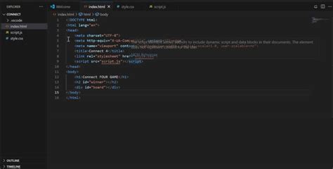 Video Finished Connect Four Game With Html Css Javascript