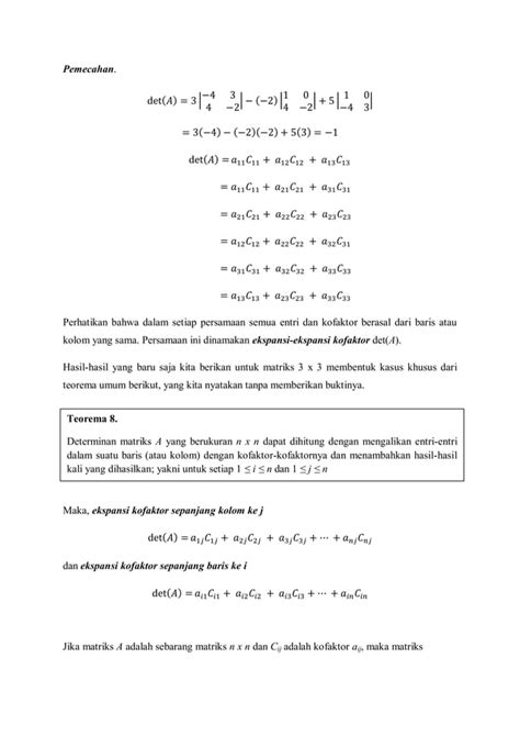 Aljabar Linear Elementer Pdf