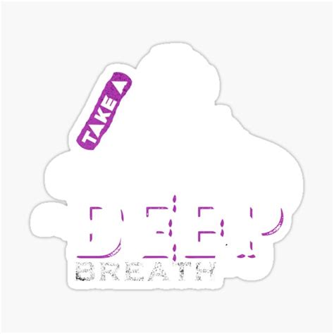 Take Deep Breath Octopus Sticker For Sale By Artworkbyhuman Redbubble