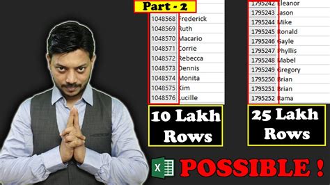 Excel Power Query How To Upload More Than 10 Lakh Rows In Excel Power Query Excel 2016 Youtube