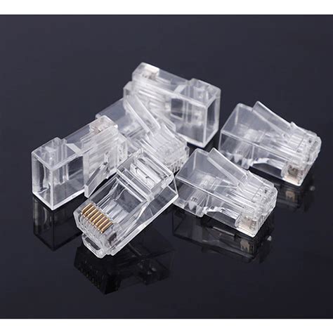 Cat6 Rj45 Connector 8p8c Modular Ethernet Cable Header Plug Gold Plated Contact Shopee Philippines