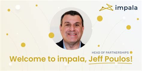 Welcome Jeffrey Poulos Feeling Incredibly Grateful And Excited To Have You On The Impala Team