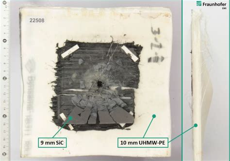 Hard Ballistic Plate Of 9 Mm Silicon Carbide Sic And 10 Mm Of An