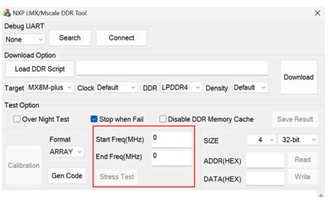 processor sdk am62x can the am62x stress test tool support frequency