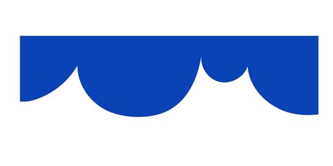 Separator Blue Shape For Website Curve Lines Frame For Top Page Isolated On White 43257706