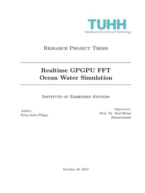 Gpgpu Fft Ocean Simulation Pdf Graphics Processing Unit Fast