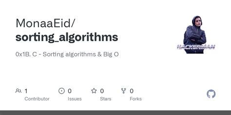 Github Monaaeidsortingalgorithms 0x1b C Sorting Algorithms And Big O