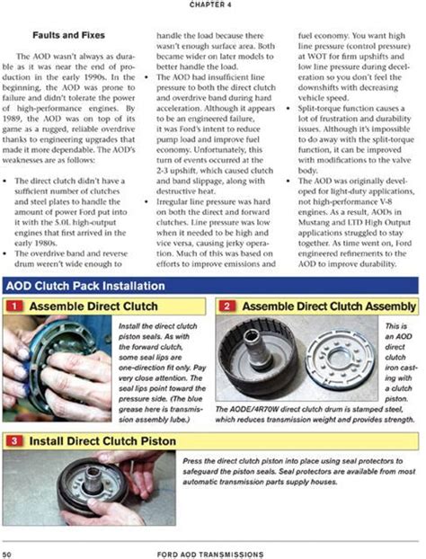 Ford Aod Transmissions Rebuilding And Modifying The Aod Aode And