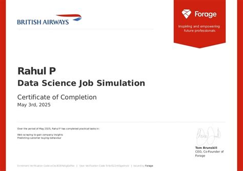 Datascience Webscraping Customeranalytics Britishairways Forage Rahul P
