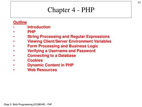 Ppt Chapter 4 Php Powerpoint Presentation Free Download Id4072662