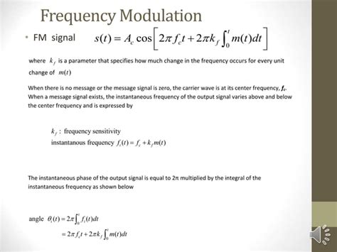 Angle Modulation In Analog Communication Ppt