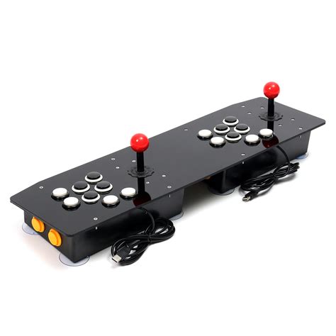 Dual Player Black Panel Double Joystick Push Button Usb Arcade Game