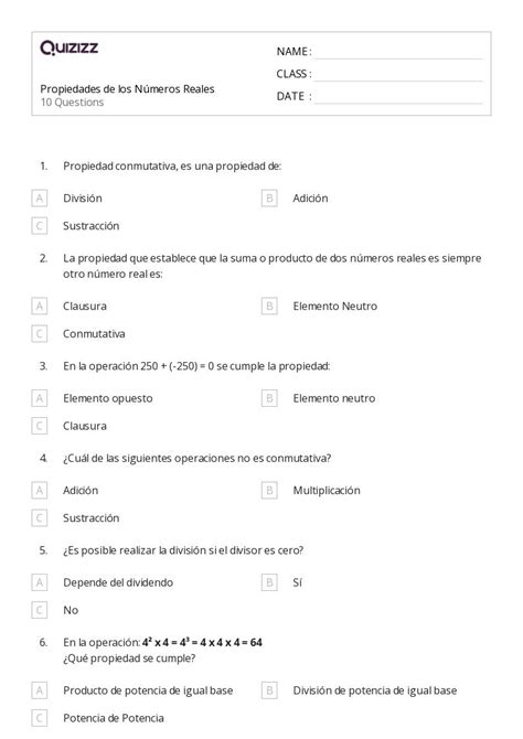 50 Propiedad Conmutativa De La Multiplicación Hojas De Trabajo Para