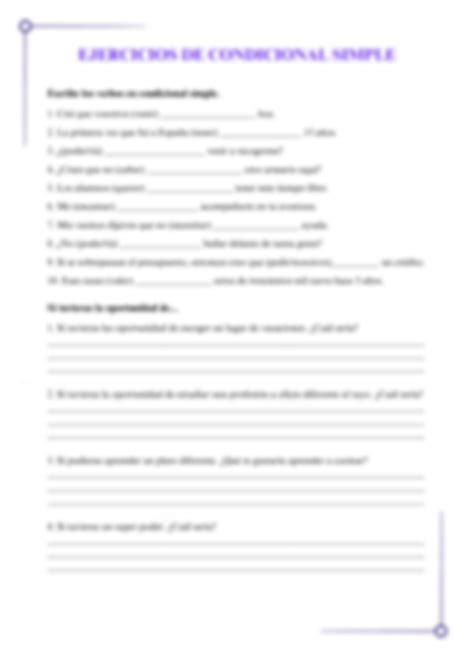 SOLUTION Resumo Con Ejercicios De Condicional Simple Studypool