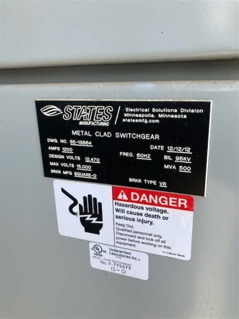 SquareD 1200A 12 470 High Voltage Automatic Transfer Switch CI Group