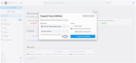 replit — deploying django to replit