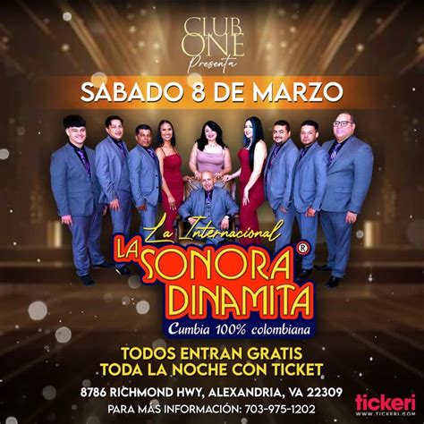 La Sonora Dinamita En Concierto Tickets Boletos Club One