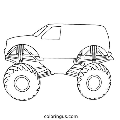 Monster Truck Coloring Pages Pdf