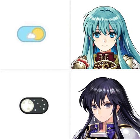 Daynight Toggle With Eirika And Ayra Day Night Toggle Button Know