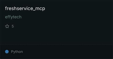 Freshservice Mcp Server Glama