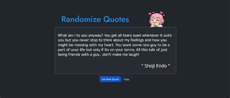 Anime Stuffs Generator Using Restful Api