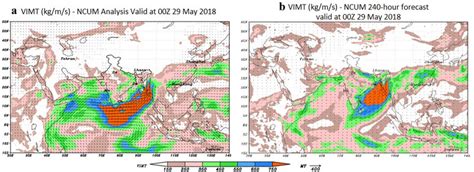 The Spatial Distribution Of Ncum Vertically Integrated Moisture