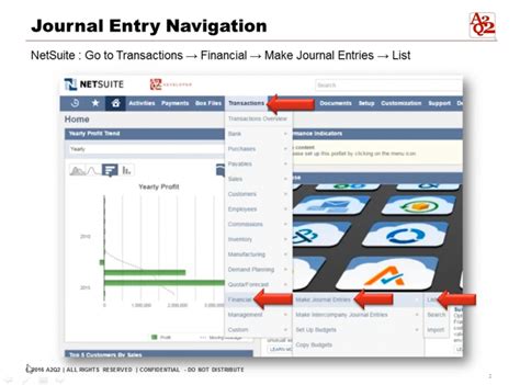 Netsuite Journal Entry Navigation