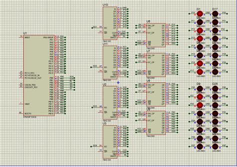 单片机stm32 Gpio口扩展支持输出和读取程序仿真 Stm328