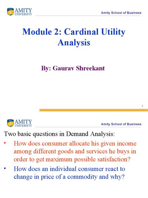 Cardinal Utility Analysis Pdf Utility Marginal Utility