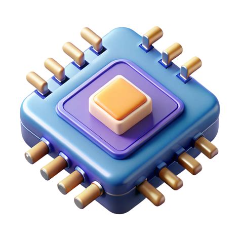 Dramatic Classic Quantum Computing Processor Chip Authentic 59637918 Png