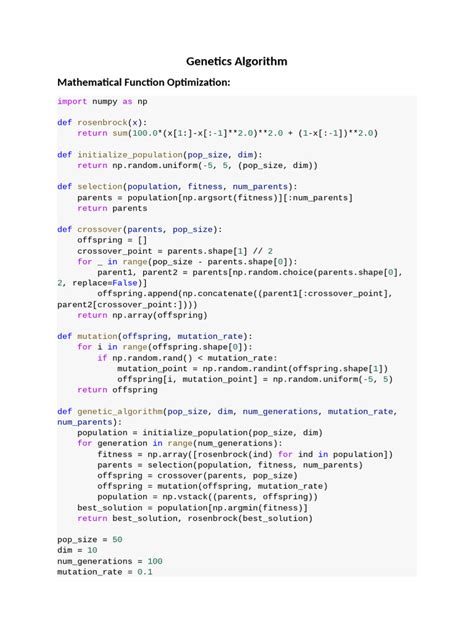 Genetic Algorithm Pdf