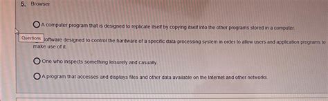 Solved Browsera Computer Program That Is Designed To